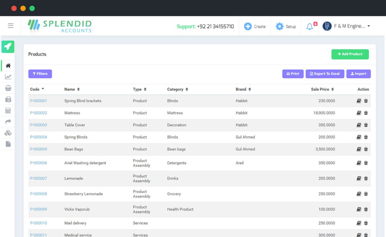 Online Inventory Management System - Splendid Accounts