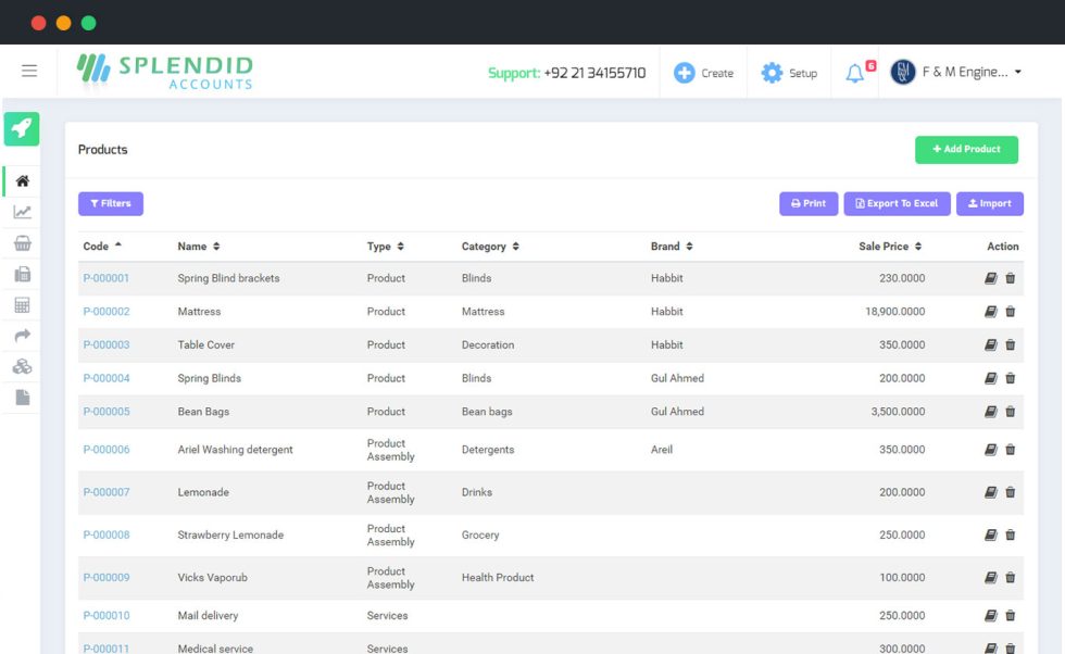 Online Inventory Management System - Splendid Accounts
